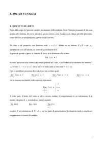 I limiti. Matematica generale. | Dispense di Matematica Generale | Docsity