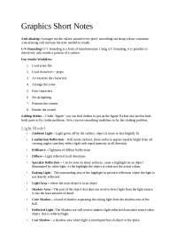 Computer Graphics Applications Short Notes - Docsity