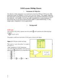 Design XOR Layouts and Transmission Gates - Docsity