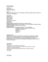 Caso clinico CIF documento | Monografías, Ensayos de Fisiología | Docsity