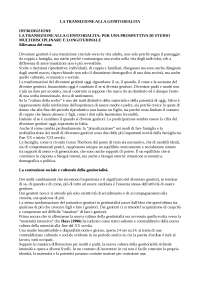 Riassunto transizione alla genitorialità . Manuela Naldini - Docsity