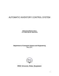 Automated Inventory System - Docsity