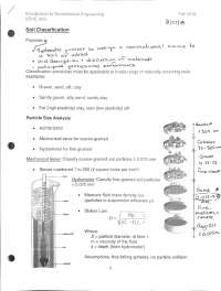 Soil Classification - Handwritten Notes | Geotechnical Engineering ...