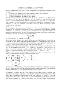 Eccezioni Ottetto molecolare - Docsity