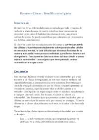 Resumen sobre el cáncer - Docsity