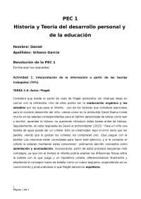 Pec 1 psicología del desarrollo - Docsity