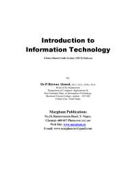 Introduction to Information Technology - Docsity