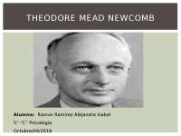 Theodore Newcomb - Modelo comunicacional - Docsity