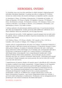 Heroides Ovidio, scheda - Docsity