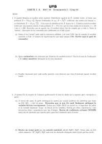 Examen GRETEL Econometria 1 - Docsity