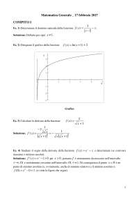 Matematica generale primo anno - Docsity