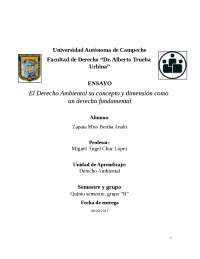Derecho ambiental TERCERA SUBCOMPETENCIA - Docsity