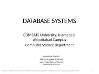 DBMS Architecture And Design - Docsity