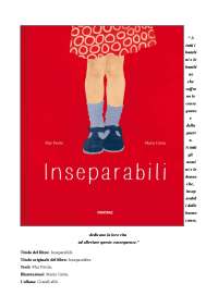 Recensione libro - INSEPARABILI - Docsity