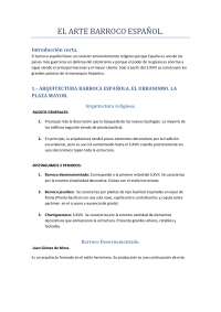 Arte Barroco Español PAU - Docsity
