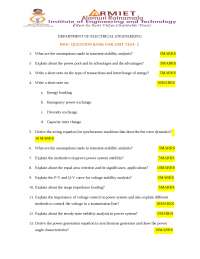 PSOC ASSIGNMENT QUESTIONS - Docsity
