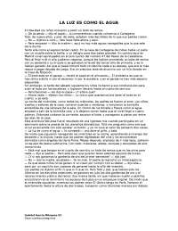 La luz es como el agua - Docsity