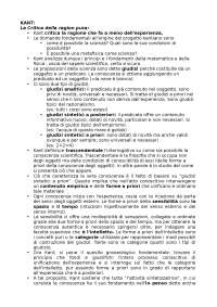 Schema riassuntivo di kant - Docsity