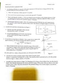 Exam 2 Practice Problems - Electricity Magnetism and Light | PHYS 241 ...