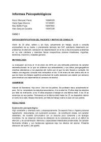 Ejemplo de caso clinico - Docsity