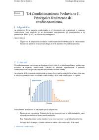 Condicionamiento Pavloviano II - Docsity