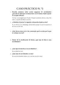Caso practico nº3 derecho romano - Docsity