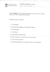 Examen historia medieval - Docsity