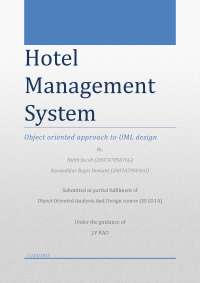 Hotel Management System - Docsity