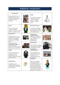 Vocabulario bodas lengua inglesa 2 - Docsity