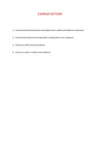 Esercizi Vettori - Docsity