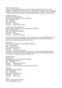 Didascalie opere arte | Appunti di Arte | Docsity