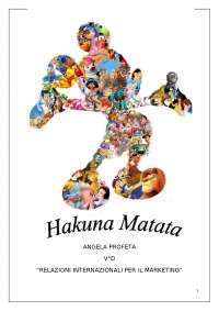 Tesina Walt Disney Angela Profeta - Docsity