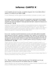 Canto 10 inferno dante - Docsity