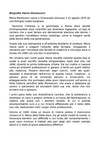 Biografia Montessori - Docsity
