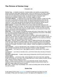 The picture of Dorian Gray analysis - Docsity