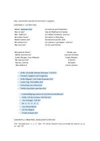 Muestra redacción de alemán - Docsity