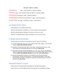 Present Perfect Simple - Docsity