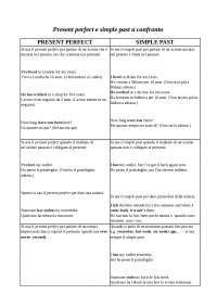 Present Perfect e Simple Past a confronto - Docsity