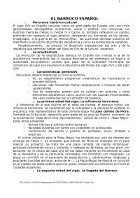 ARTE BARROCO EN ESPAÑA IV - Docsity