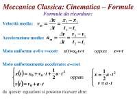 Cinematica, Dinamica, Meccanica dei Fluidi e Termodinamica: tutte le formule da sapere ...
