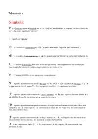 I simboli matematici - Docsity