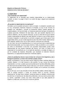 ¿Qué es la objetividad? - Docsity