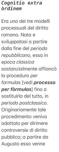 Il processo " cognitio extra ordinem" - Docsity