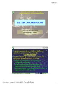 La numerazione e codice binario - Docsity