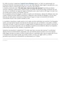 “Un señor muy viejo con unas alas enormes” - Docsity