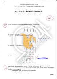 Digital image processing test - Docsity