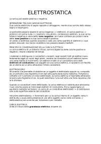 Elettrostatica fisica - Docsity