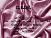 Cultura Tessile , l'armatura raso e il satin - Docsity