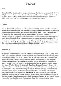 Giovenale e plinio il vecchio: vita e pensiero | Appunti di Latino | Docsity