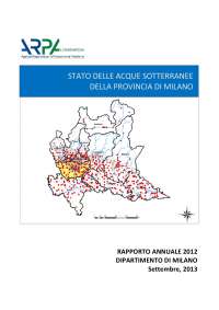 Mappa falde acquifere Milano - Docsity